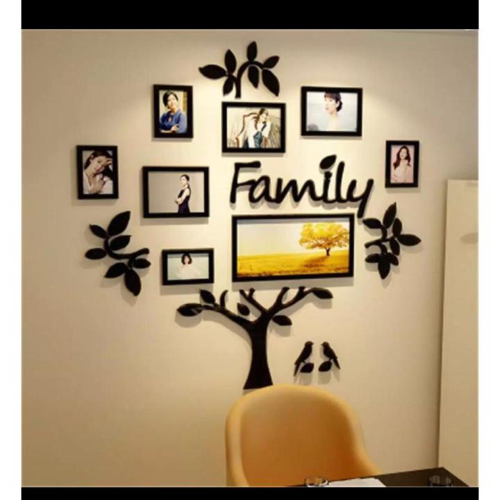 Family Tree Combination Photo - Wooden Tree Frame/Wall Tree - Wall/Home ...