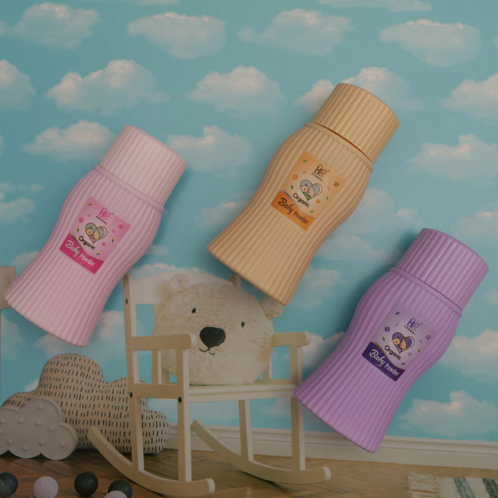 HR HERBAL Organic Baby Powder – Natural, Gentle & Handmade, Multi ...