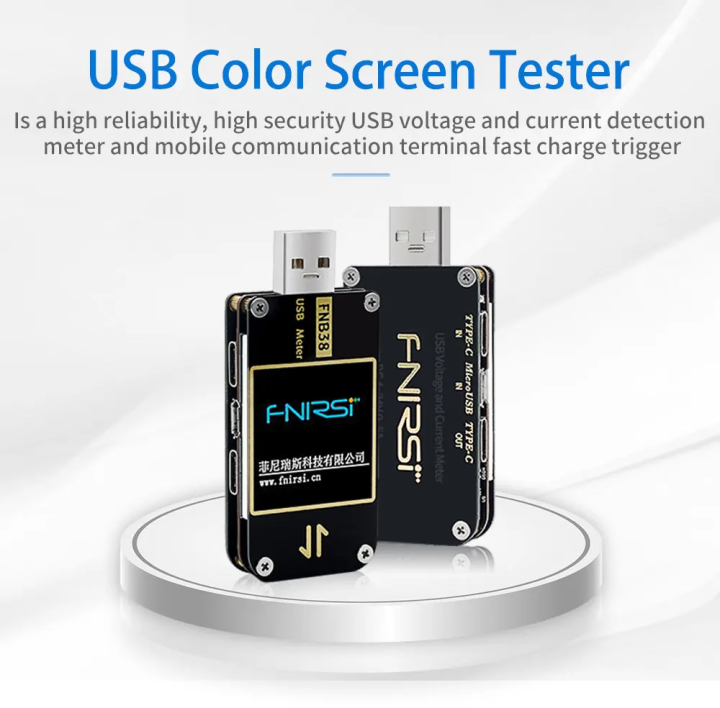 FNIRSI FNB38 Current And Voltage Meter USB Tester QC4+ PD3.0 2.0 PPS ...