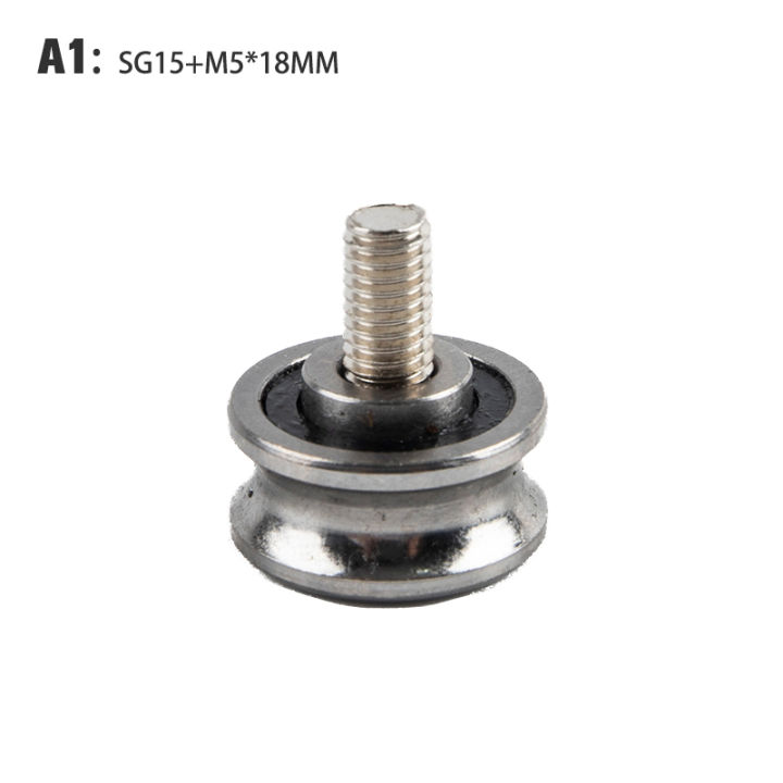 SG15 SG20 SG25 SG66+M5 M6 M8 Screw Steel Pulley Ball Bearings Track Guide Roller | Daraz.pk