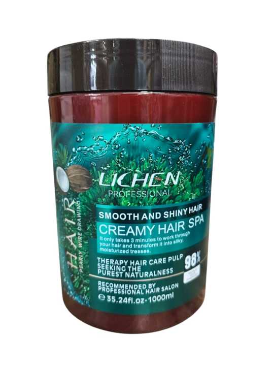 Professional Smooth and Shiny Hair Creamy Hair Spa 1000ml – Deep Repair ...