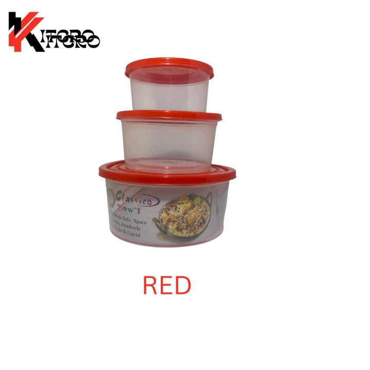 Pack of 3 Food Containers: Ideal Storage Solution for Any Kitchen ...