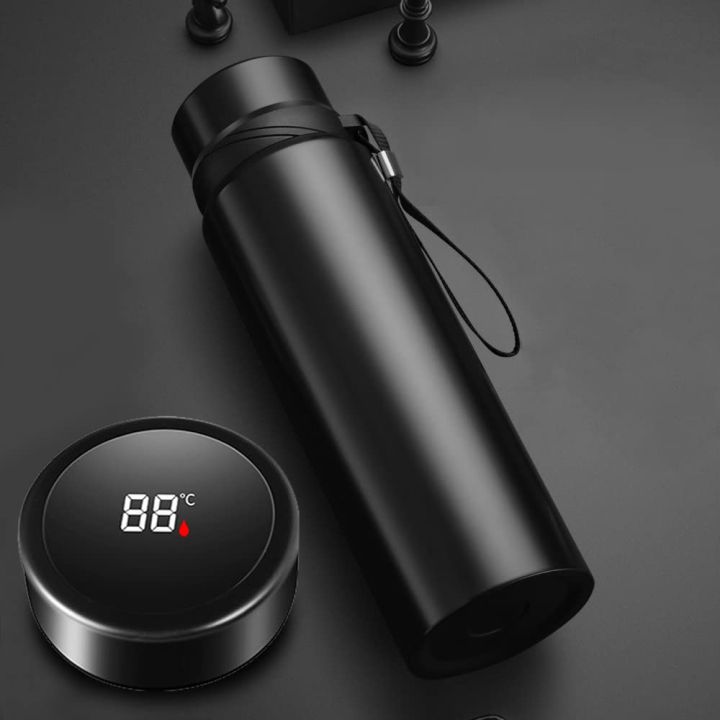 Temperature Water Bottle, LED Temperature Display, Hot Cold Vacuum ...