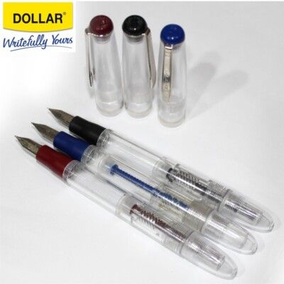 Dollar 717i Transparent Fountain Ink Pen Pack of 10 | Dollar Ink Pen ...