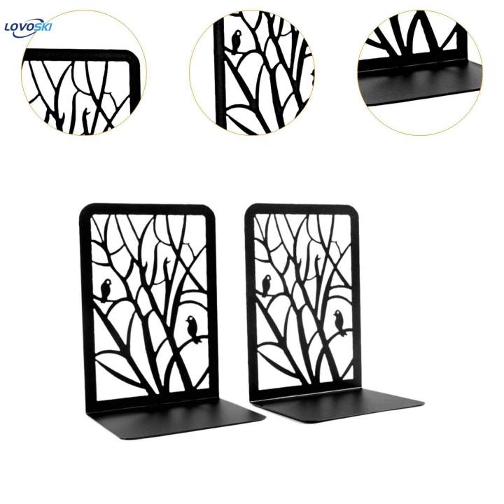 2x Metal Bookends Book Shelf Holder for Book Shelves Decoration | Daraz.pk