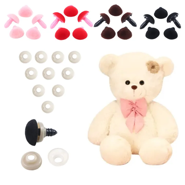 Puppet Dolls DIY Craft Tool Velvet Nose Buttons Pink Red Black Brown ...