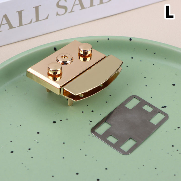 Square Push Lock Spring Metal Twist Lock Snap Closure Briefcase Closure ...