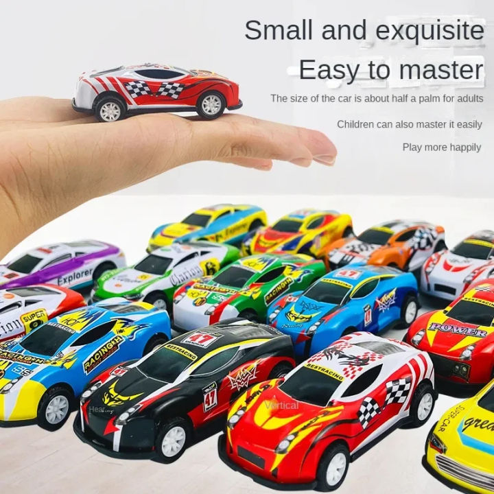 6 / 12 / 24 Pcs - Pullback Racing Car Alloy Tin Metal Body Toy Set ...
