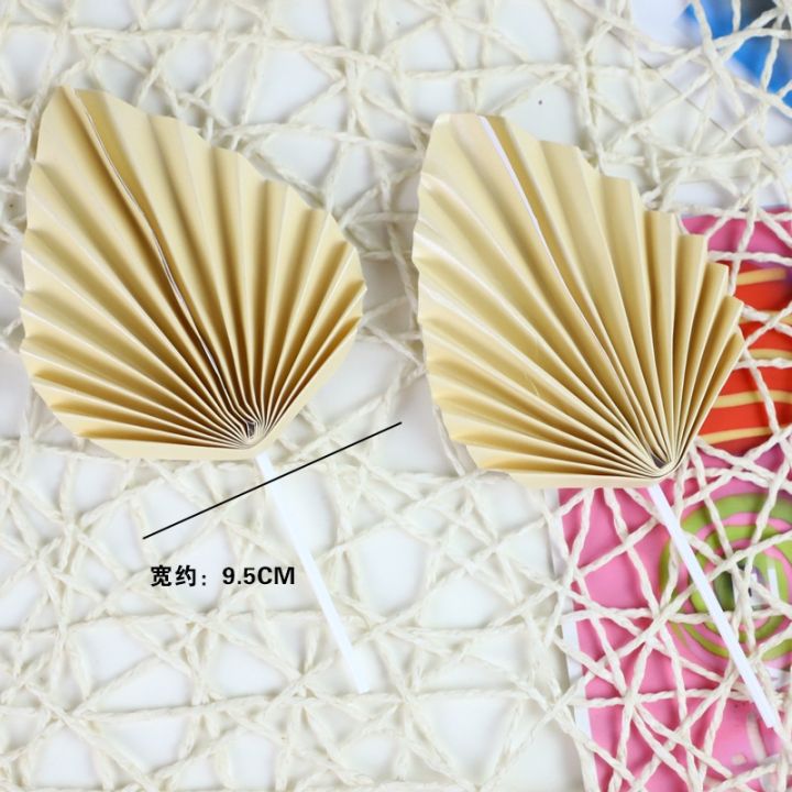 【ETOP】Butterfly Cake Topper for Decoration Gold Fan Cake Topper ...