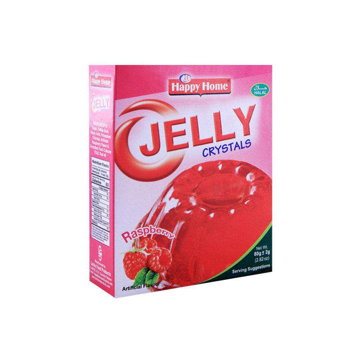 Happy Home Crystal Raspberry Jelly Mix 80Gm | Daraz.pk