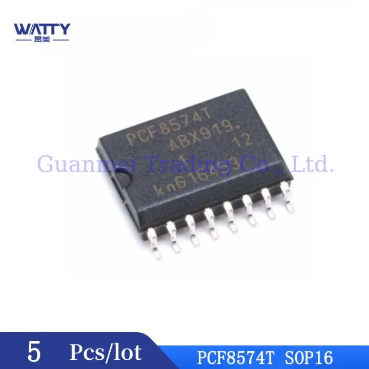 5Pcs/Lot PCF8574T PCF8574AT PCF8574 SOP16 Input/Output Expansion 8bit ...