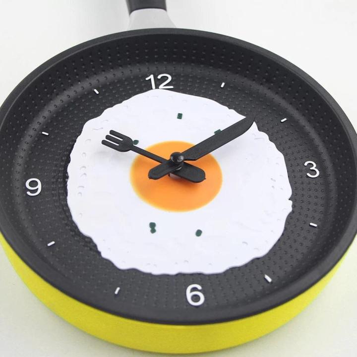NEW LOOK 3D STYLE FANCY AND ATTRACTIVE FRY PAN WALL CLOCK STYLISH ...