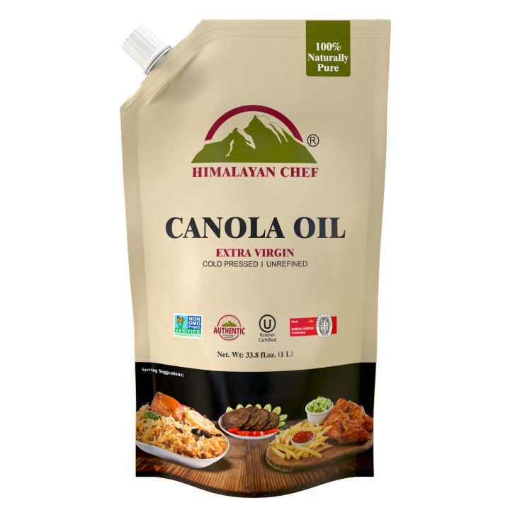 Himalayan Chef Canola Oil - 1 Ltr | Extra Virgin Cooking Oil | Daraz.pk