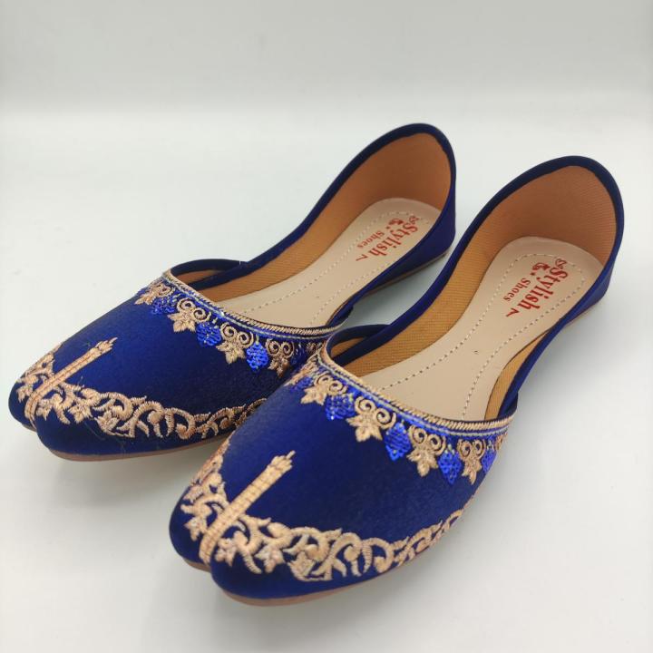 Blue Design Handcraft khussa for Girls Mehndi Khusa For Women mehandi ...
