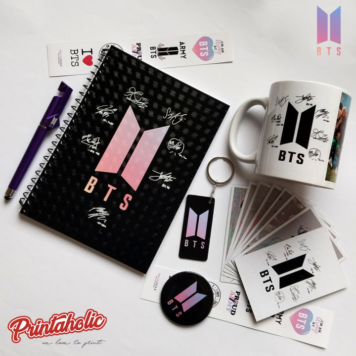 BTS Superb Deal for Army - BTS Notebook + BTS Coffee Mug + BTS Pen ...