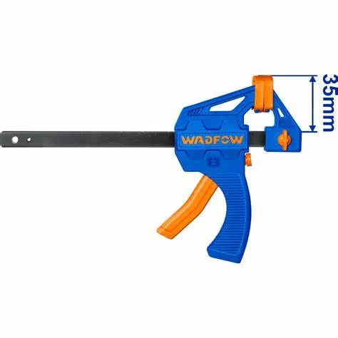 WADFOW Quick Bar Clamp 6 Inch Wood Clamps For Woodworking One-Handed ...