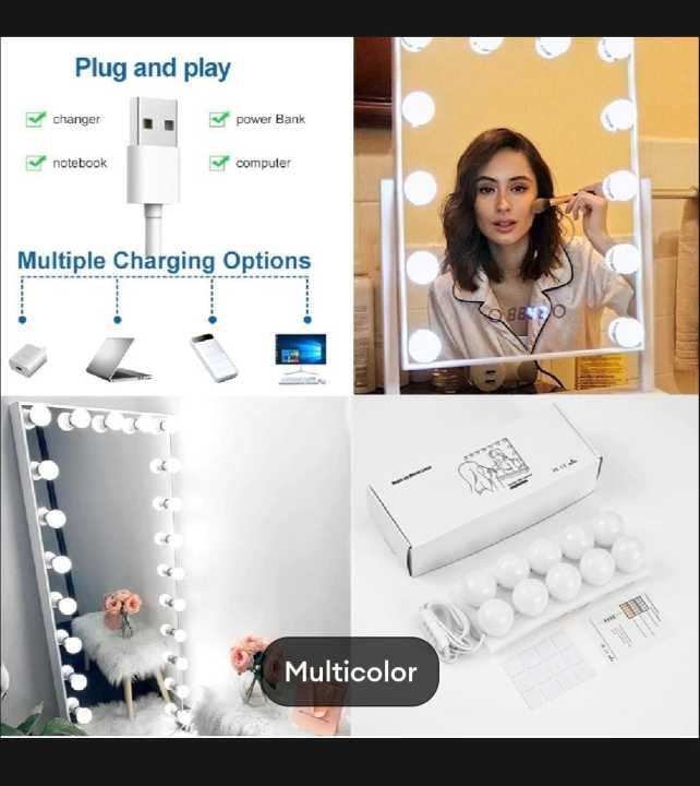 T.Q Imported Quality Makeup Mirror Light Bulb Hollywood Vanity Lights ...