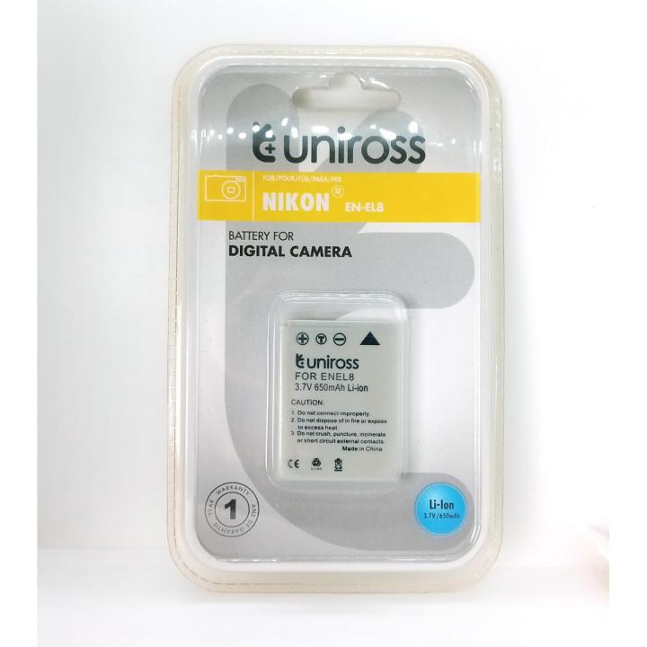 Uniross EN-EL8 Rechargeable Replacement Li-ion Battery For Nikon | Daraz.pk