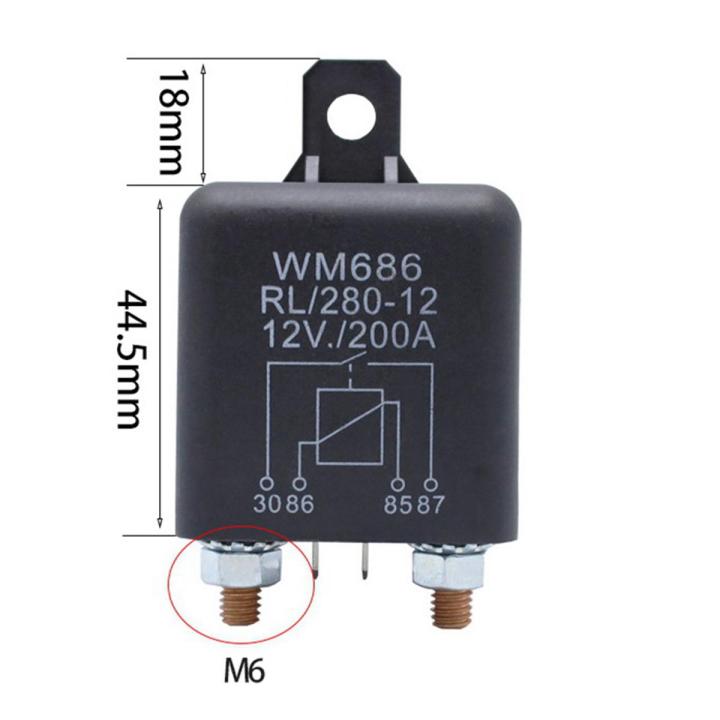 Isolator Relay 4-Pin WM686 Start Relay Car Relay RL/280 200A | Daraz.pk