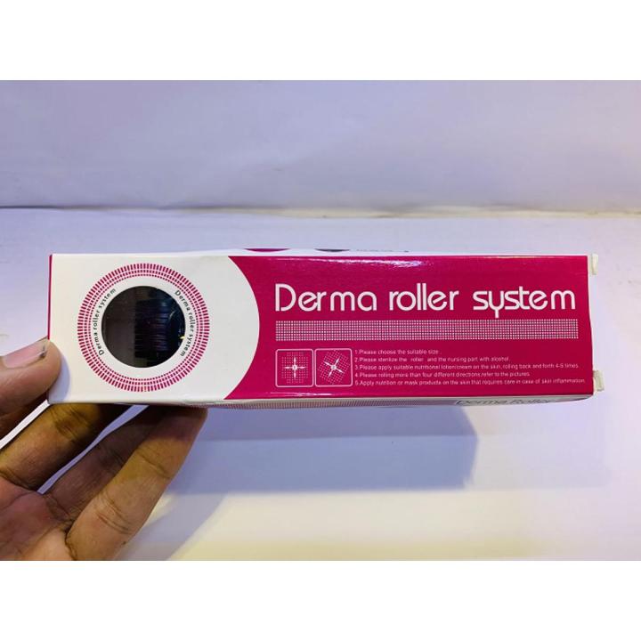 Derma Roller System with 540 Needles for hair growth | Daraz.pk
