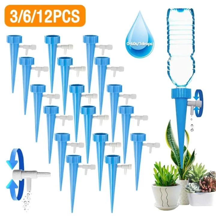 3/6/12 Pcs Automatic Drip Irrigation System Self Watering Spike For ...