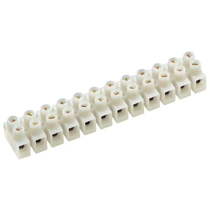 JPI PVC Connector 12 Terminal Strip 10A 12 Pieces in a Line + double ...