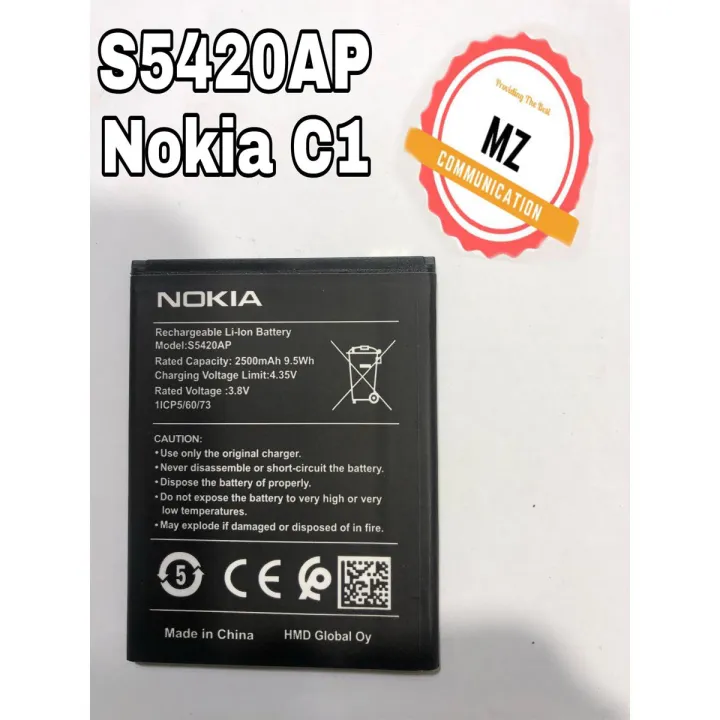 Nokia C1 Battery 2500mAh Original Lithium Ion Replacement S5420AP ...