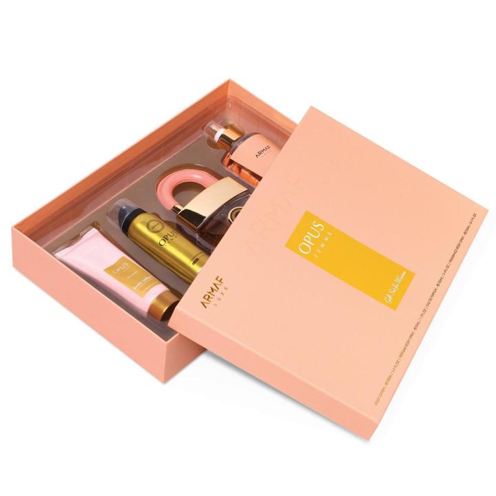 Armaf Perfume Opus Women 4 Pieces Gift Set Eau De Parfum 100Ml + Body ...