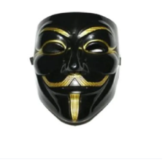 Black Vendetta Mask Standard Size | Daraz.pk