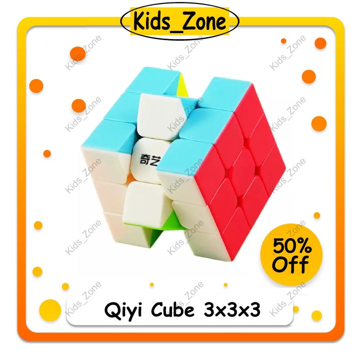 Stickerless Warrior S Qiyi Cube 3x3 - Professional 3x3 Rubiks Cube with ...
