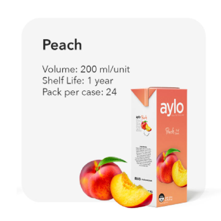 Aylo Peach 200ML 24 Pieces -Fruit Drink | Daraz.pk