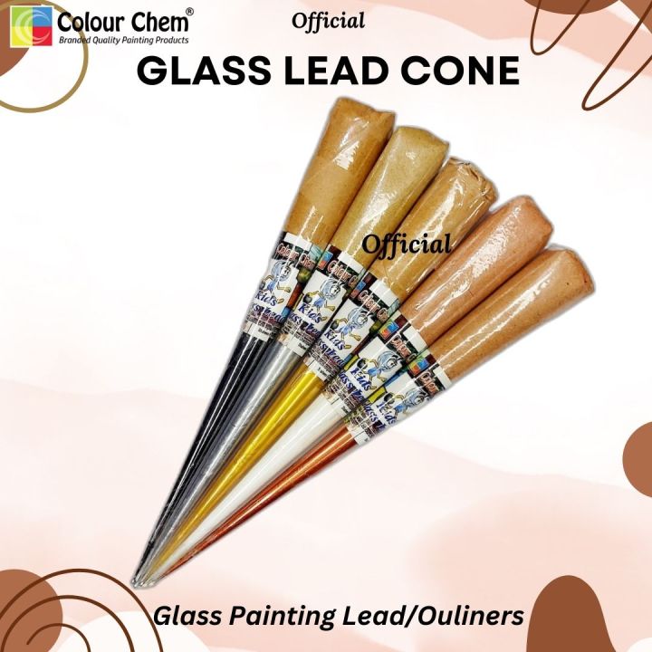Colour Chem Official 40ml Glass Painting Outliner/Liquid Lead Cone ...