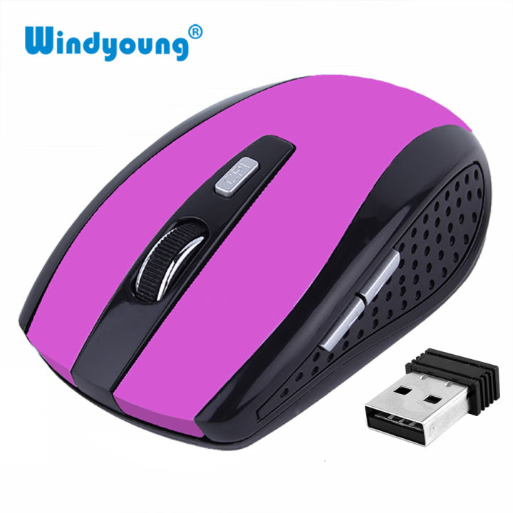 Wireless Mouse Optical Gaming Mouse Portable 2.4GHz Mouse with USB Nano ...