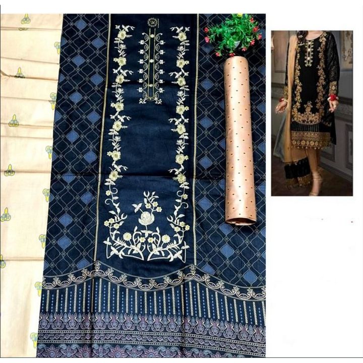 Shah Kamal Fabrics Winter Collection Marina-New Design-Embroidered ...