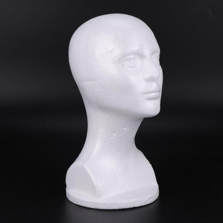 Styrofoam Mannequin Foam Head Model Glasses Hat Wig Display St | Daraz.pk
