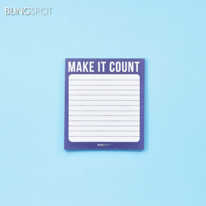 Make it Count - Pen It All Down Series Notepad | Daraz.pk