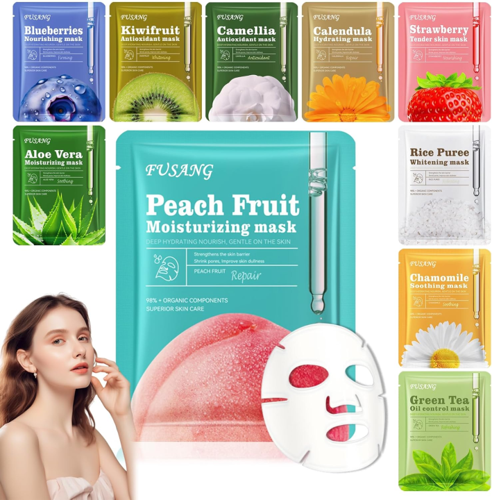 New Arrival 20Pcs Combo Pack Face Sheet Mask Moisturizing Face Sheet ...