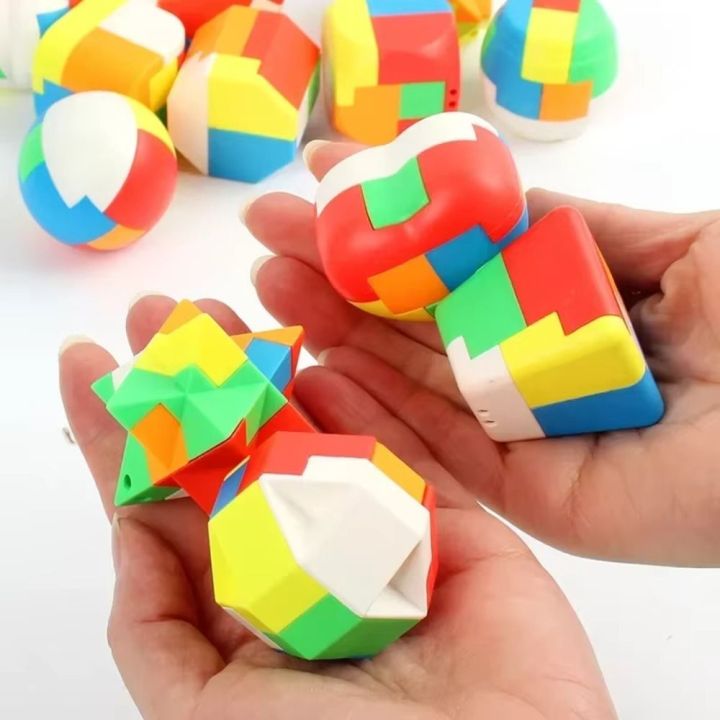 Cartoon Plastic Luban 3D Puzzle Magic Antistress Brain Teaser Game ...