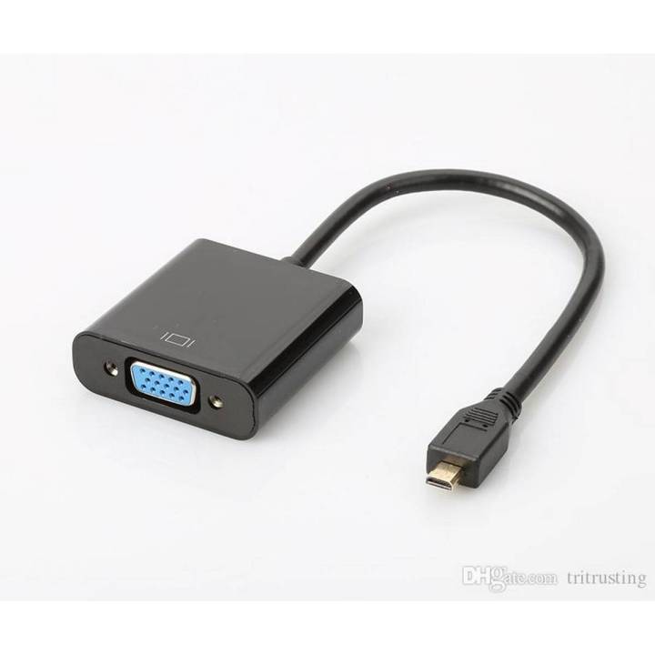Micro HDMI to VGA Adapter Converter Cable| DIY HUB | Daraz.pk