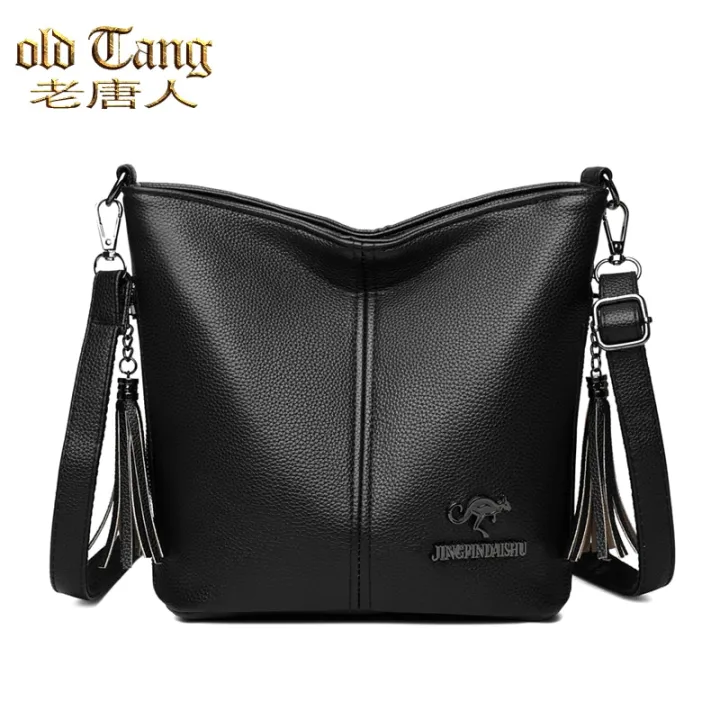 OLD TANG Leather Fashion Luxury Shoulder Bags for Women 2026 New ...