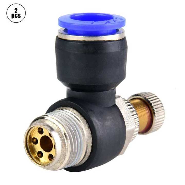 Pneumatic Quick Disconnect Throttle Pipe Airflow Speed Regulator ...