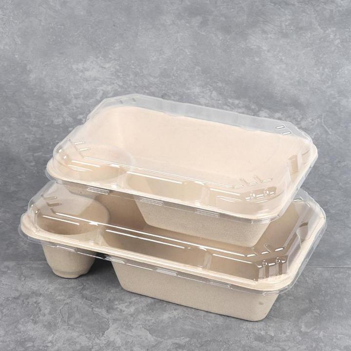 Disposable lunch box Bento box Kraft paper lunch box Plastic lunch box ...