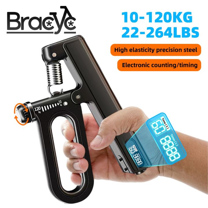Hand Grips Strengthener 10-120Kg Adjustable Arm Spring Expander Hand ...