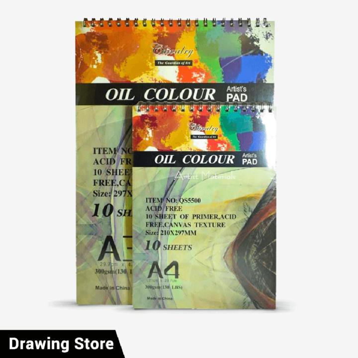 Chivalry Artist Oil Color Pads 10 Sheets In A3/A4 Size | Daraz.pk