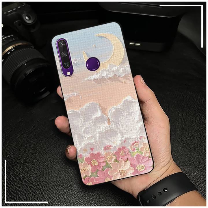 flower Back Cover Phone Case For Huawei Y6P Protective Anti-knock ...