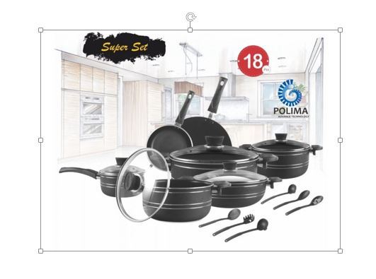 Domestic Non stick Cookware Gift set Gift Set – 18 Pcs | Daraz.pk