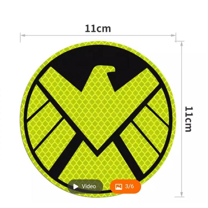 High visibility Custom logo 3m reflective pvc vinyl car sticker | Daraz.pk