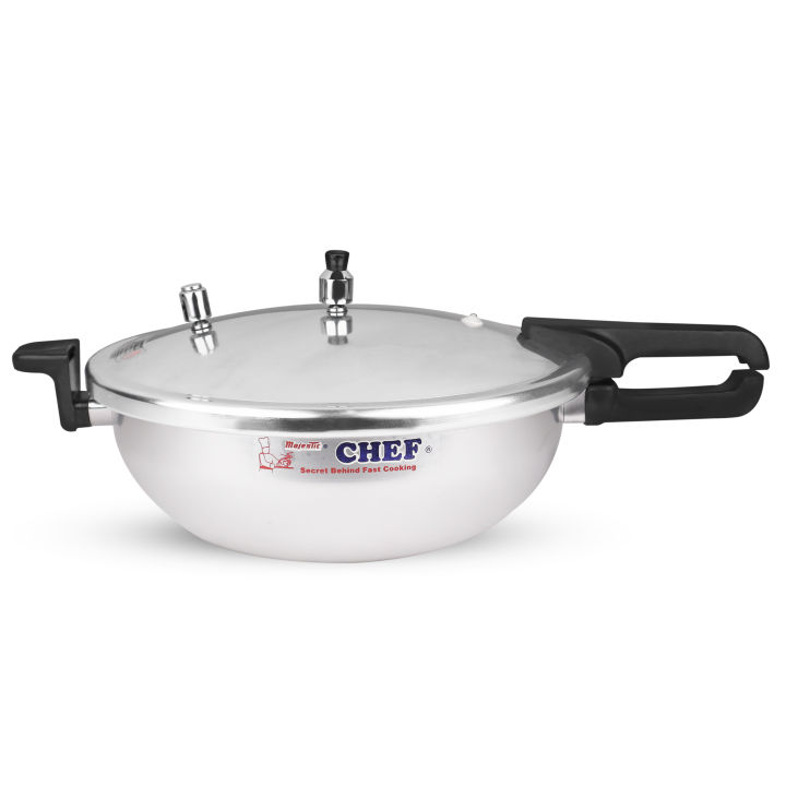 CHEF Pressure Cooker Karahi Aluminum 2 In 1 - [9 Liter] | Daraz.pk