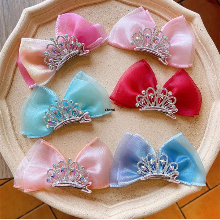 High Quality Kids Barrette Hairpins Standing Bowknot Hairpin Princess ...