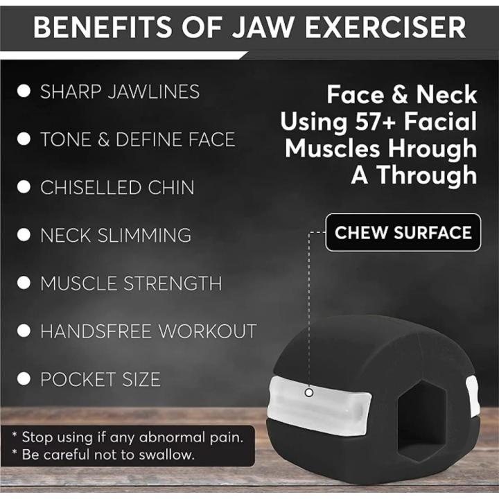 Jawline Exerciser Ball Jawline Shaper chew for men & women reduce ...